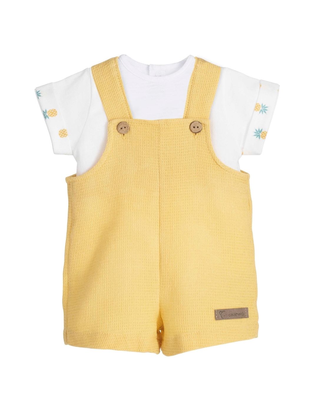 Conjunto Peto GAYA Mostaza - Calamaro – Tienda Grumetes Moda Infantil